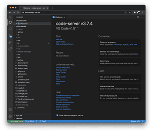 Como usar o Visual Studio Code em um navegador da Web
